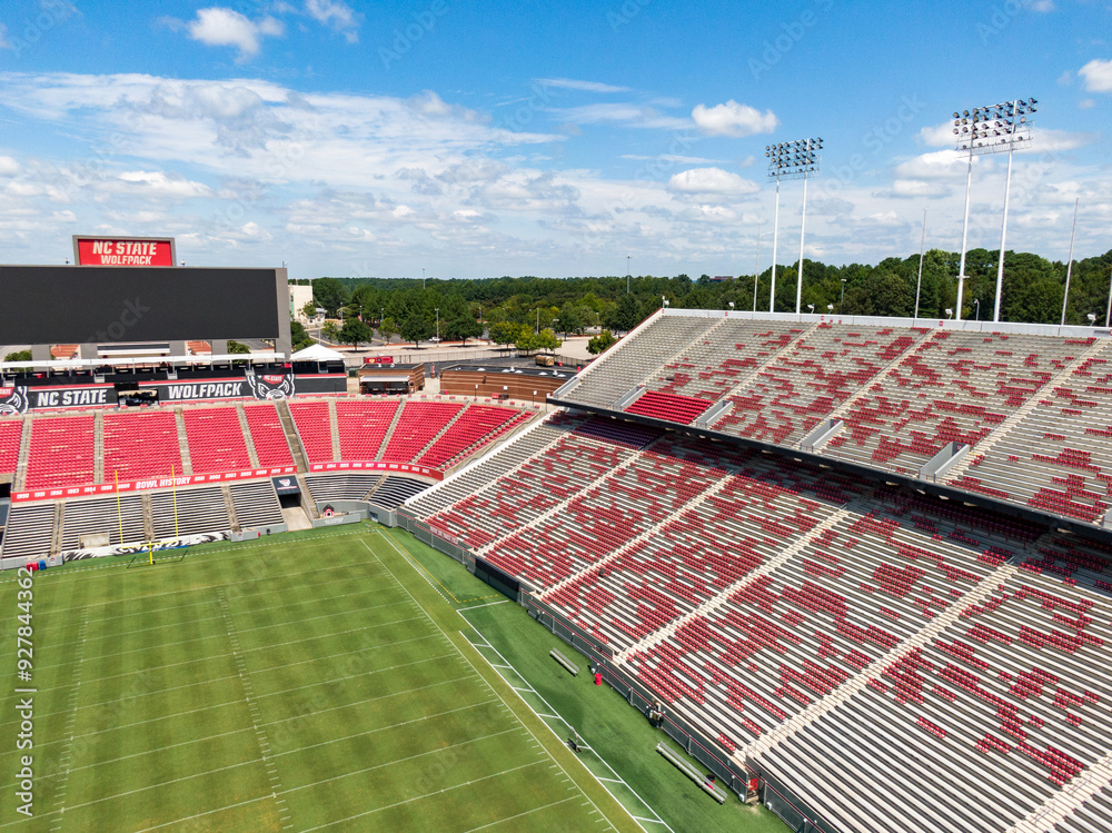 Raleigh, NC, USA - 08/18/2024: Sunny Daytime Drone Images of North ...