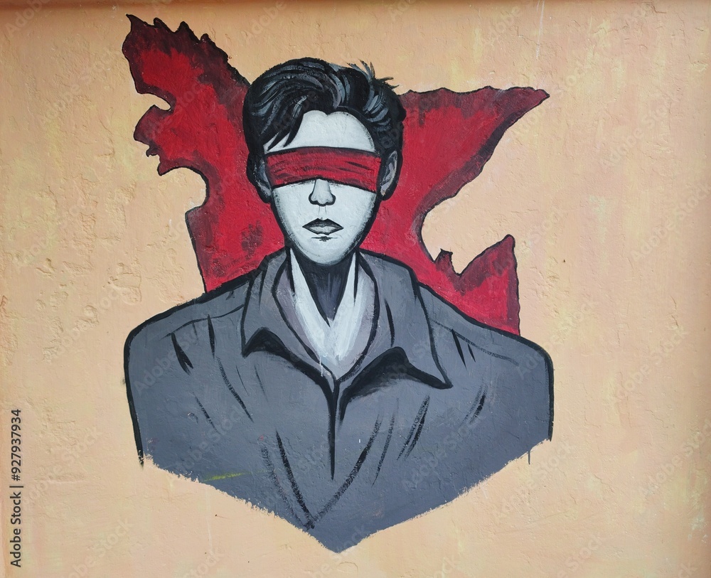 Graffiti art after the one step movement victory in Bangladesh ...