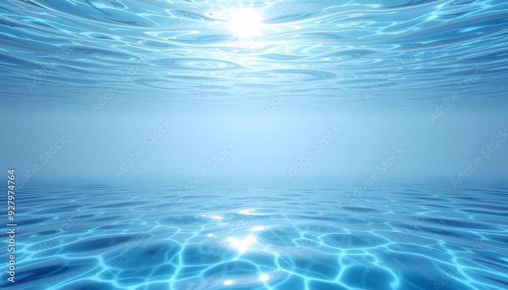 Water texture with sun reflections on the water overlay effect for ...