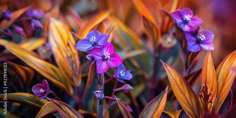 Tradescantia pallida Purple Heart Queen and Purple Secretia Spiderwort ...