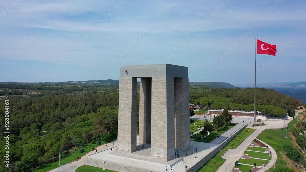 Çanakkale Martyrs' Monument (Abide), built in memory of the Turkish ...