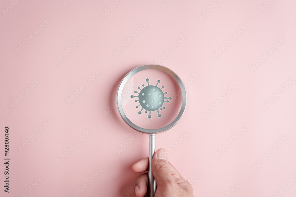 Lab virus test concept. Cancer cells in human body. Oncology, medicine ...