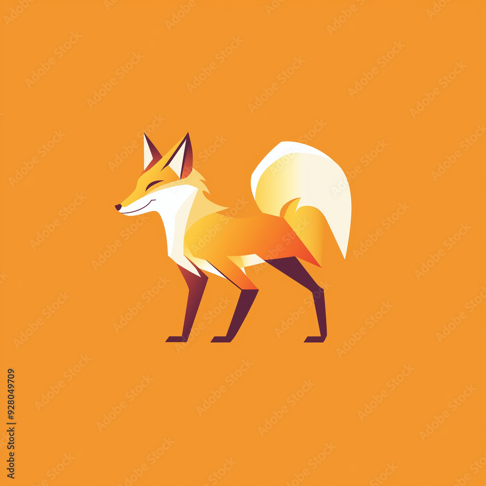 Sharp Lines in a Contemporary Fox Logo with a Friendly Appeal Stock ...