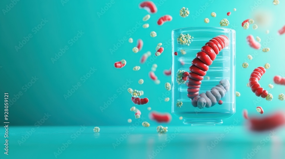 Sigmoid Colon 3D Visualization for Digestive Health Education with Copy ...