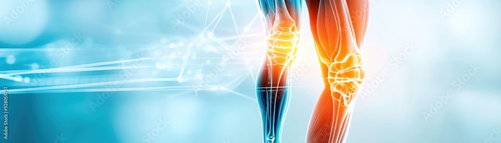 Detailed 3D Model of the Rectus Femoris Muscle Emphasizing Knee ...