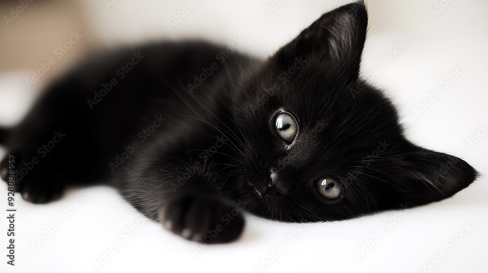 Cute Black Cat: An Adorable and Charming Black Cat Character, Featuring ...