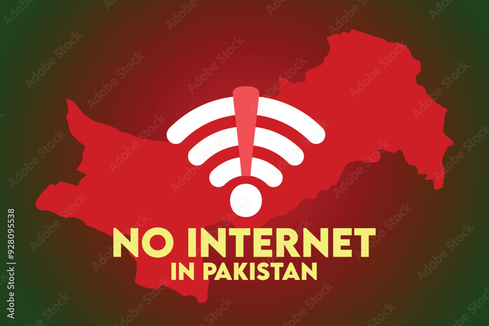 "No Internet In Pakistan" banner design. Internet Issue in Pakistan ...
