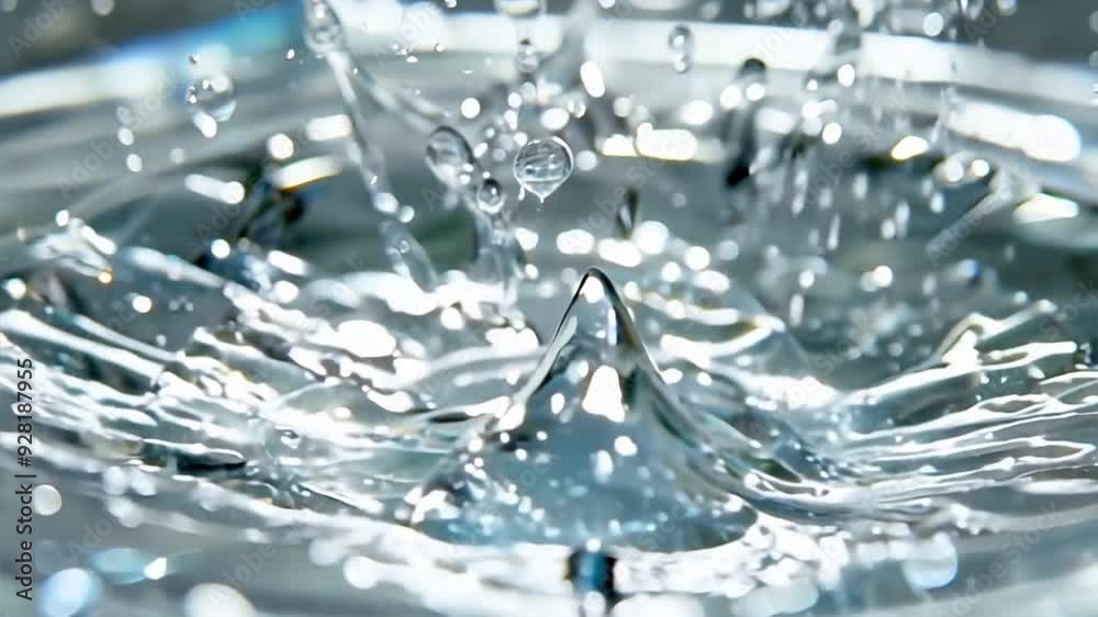 Water Drop Splash: A mesmerizing close-up of a water drop impacting the ... Water Drop Splash: A mesmerizing close-up of a water drop impacting the ...