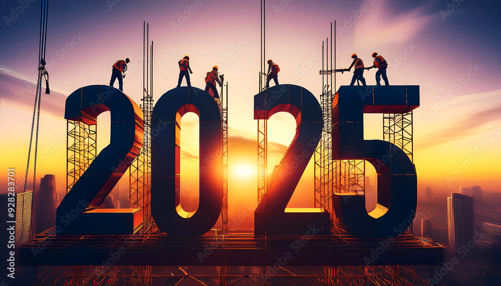 Building the Future: A Vision for 2025 Stock Photo | Adobe Stock