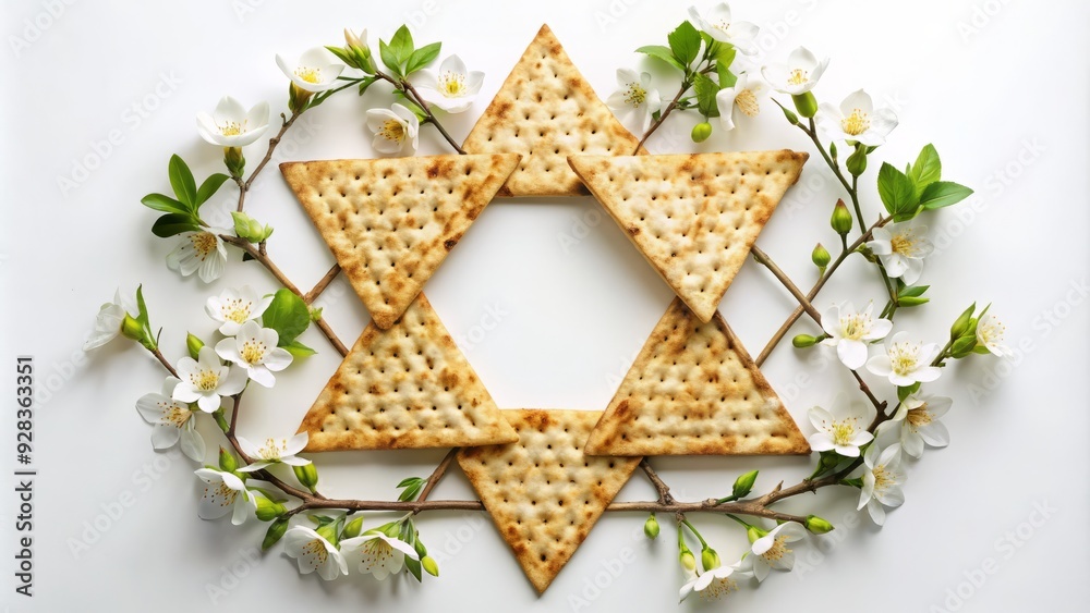 Celebrate Passover with this creative Matza-shaped Star of David banner ...