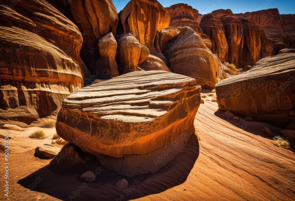 mysterious shapes carved into enduring rock formations displaying ...