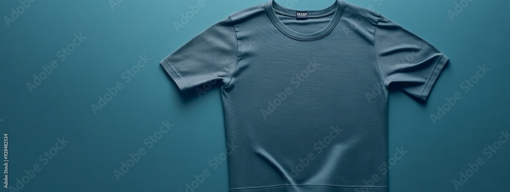 Grey T-Shirt on a Solid Color Background: Model Design for Brand and ...