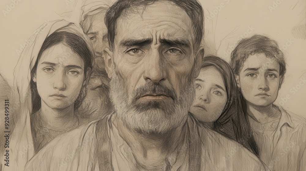 Biblical Illustration of The People’s Confession and Separation From ...