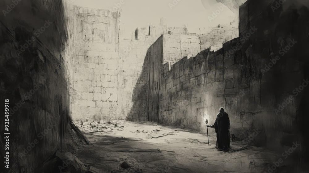 Biblical Illustration of Nehemiah Goes to Jerusalem: Nehemiah ...