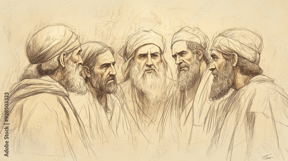Biblical Illustration of Nehemiah Goes to Jerusalem: Nehemiah Meeting ...