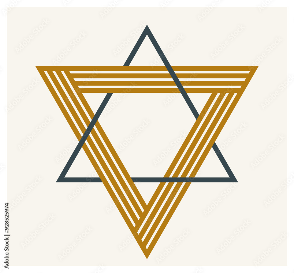 Triangle linear vector symbol isolated on white background, sacred ...