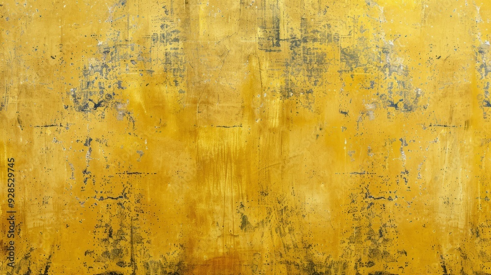 Creepy grungy yellow background with distressed texture, perfect for ...