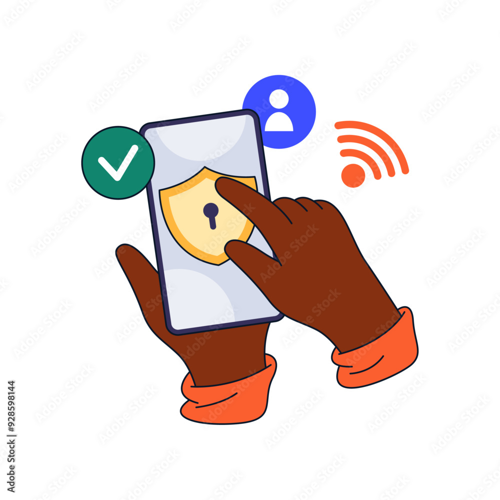 Protecting digital information and data, personal content by setting ...