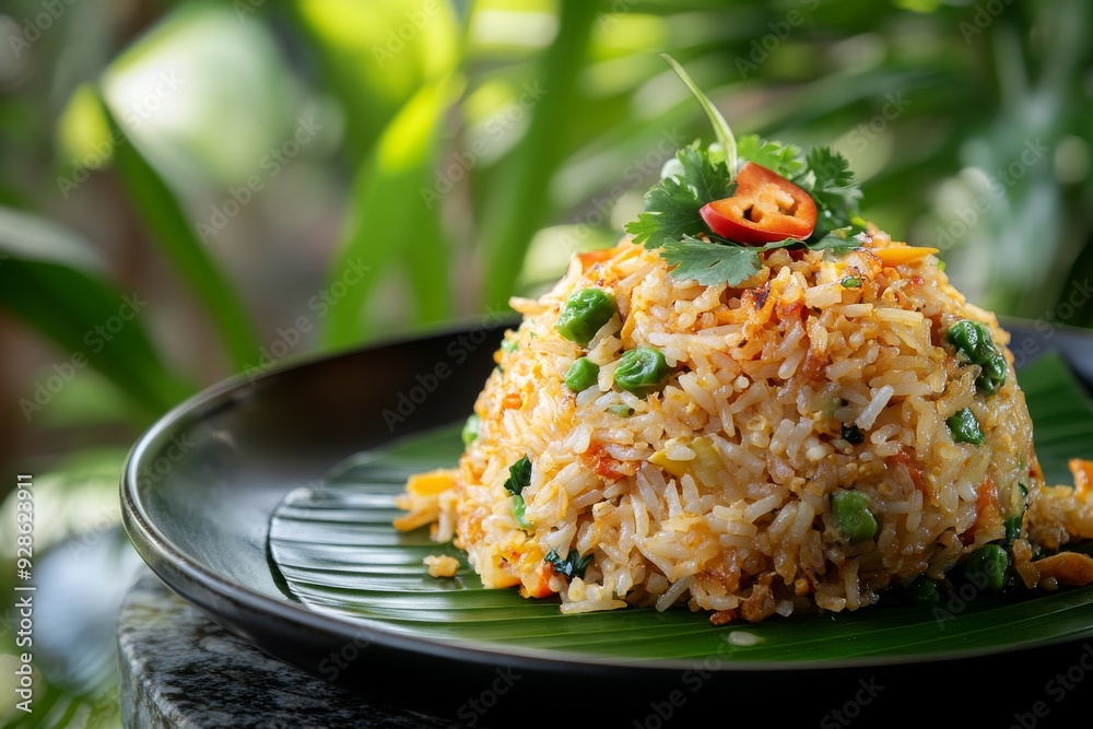 Pattaya Fried Rice, A Malaysian-inspired dish where the fried rice is ...