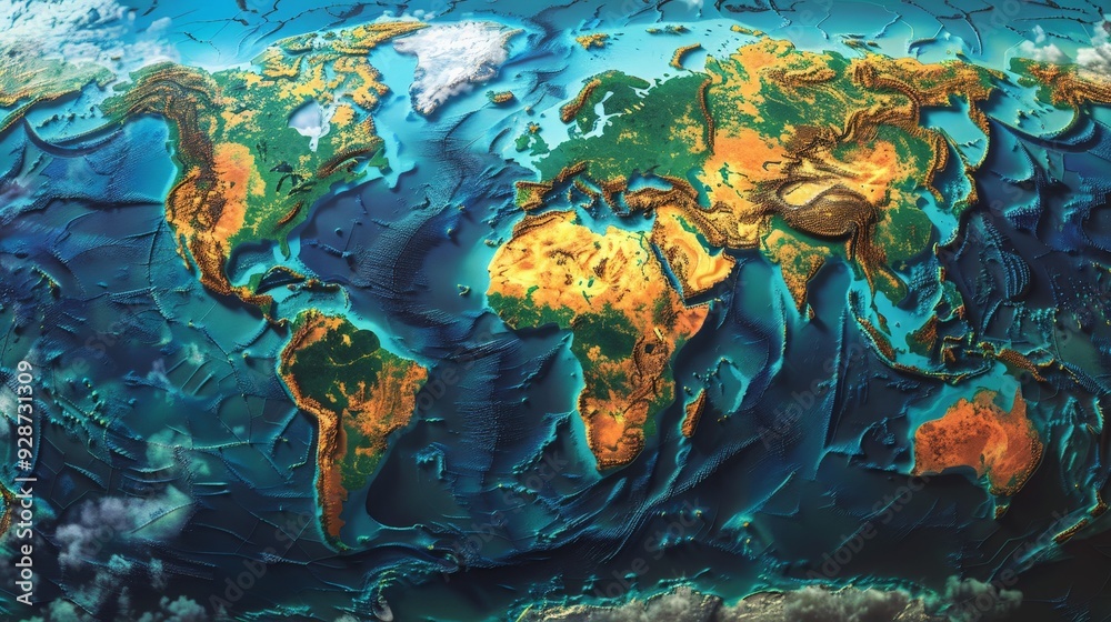 Create a world map showing the distribution of global natural disasters ...