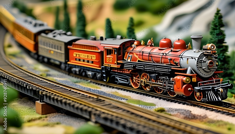 Detailed pictures of model trains connected together show the exquisite ...