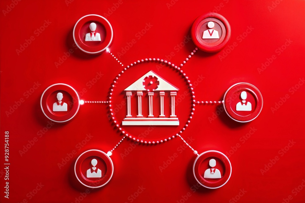 Centralized Banking System: A visual representation of a central bank ...