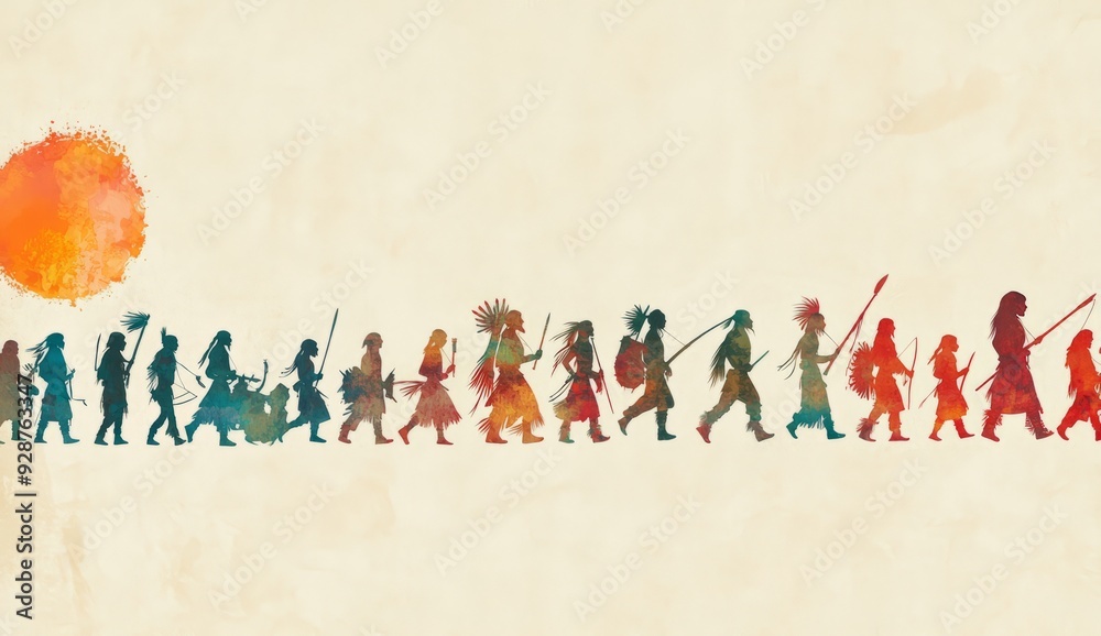 The Evolution of Leadership, A timeline of silhouettes evolving from ...