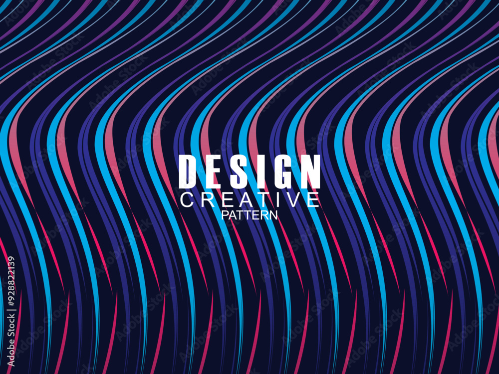 Premium background design with dark blue waving motif. Vector ...