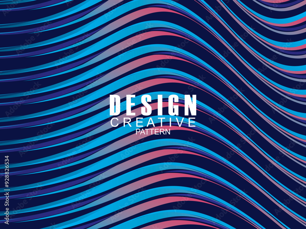 Premium background design with dark blue waving motif. Vector ...
