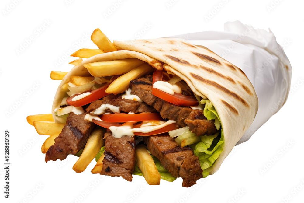 Kebab on transparent background. Kebab related themes. Fast food. Kebab ...