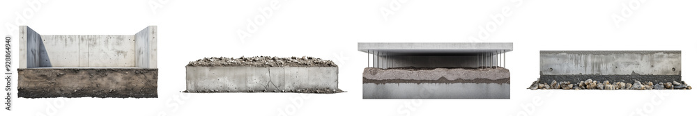 Collection of Concrete Structures and Foundations for Construction ...