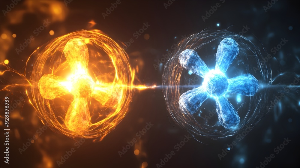 Visualizing Nuclear Fusion and Fission Explosive Atomic Energy ...