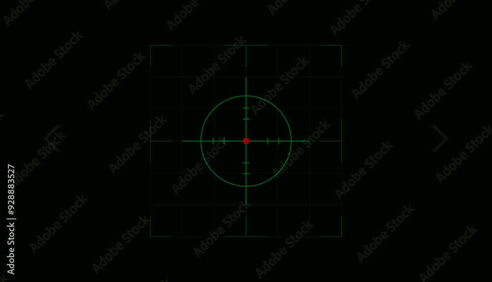 Accuracy symbol for targeting opponent or enemy, HUD user interface ...