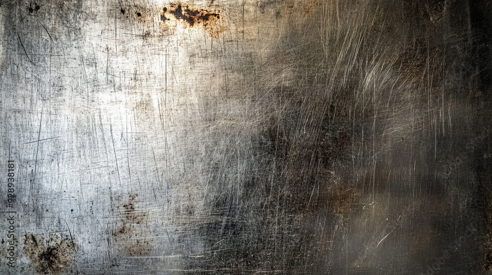 Rough metallic surface with deep scratch marks industrial texture aged ...