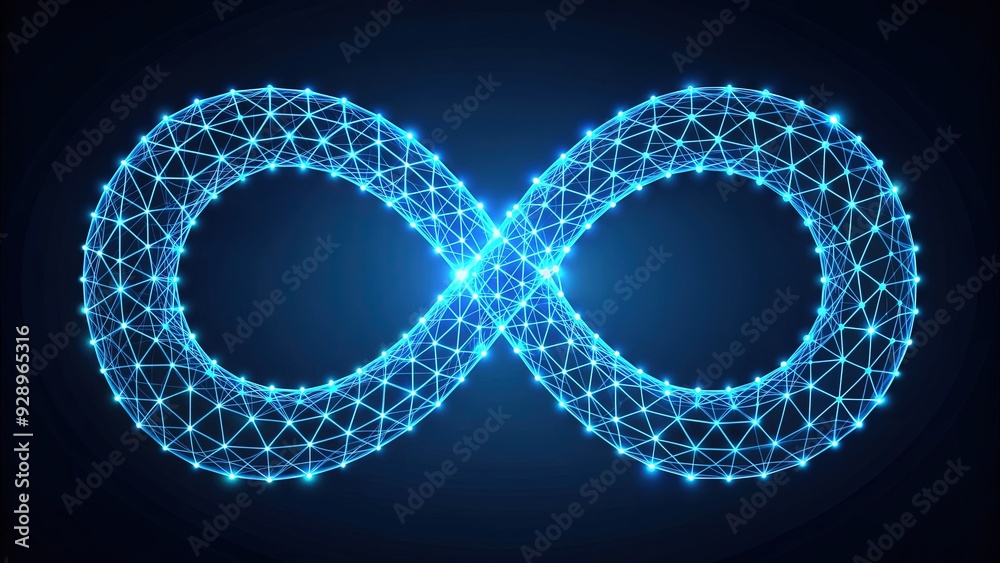 Illustration of mathematical constant pi symbol made up of connected ...