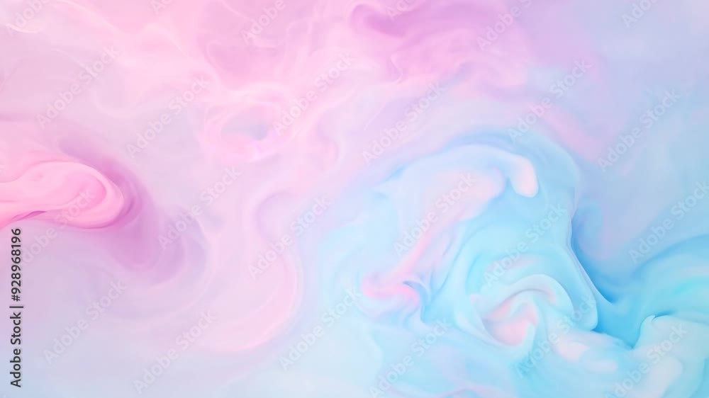 Pink and blue abstract background resembling smoke or clouds, creating ...