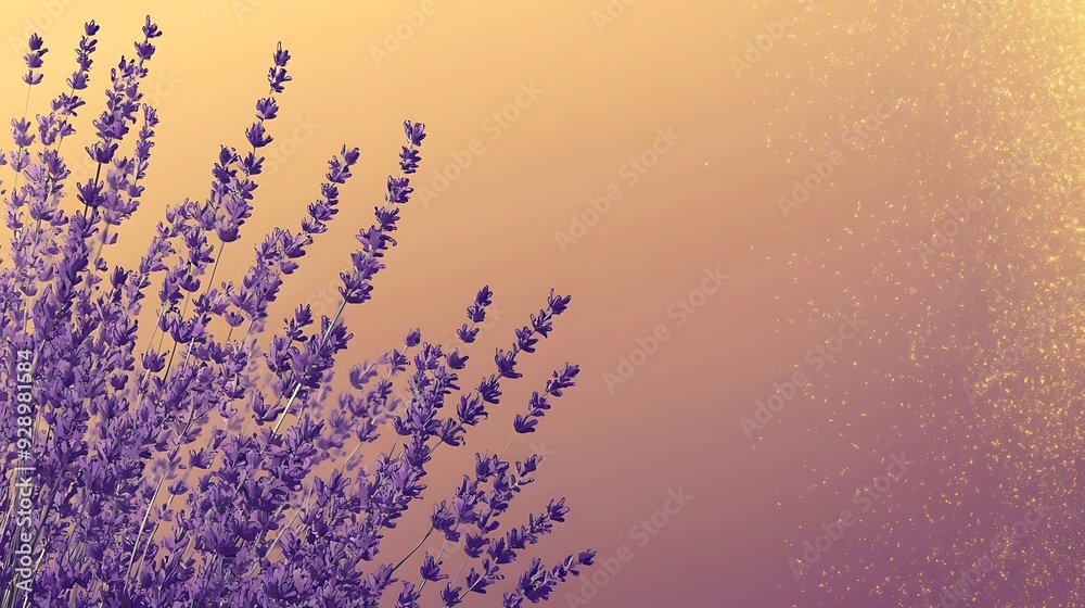 3D lavender banner background vector illustration, purple in color ...