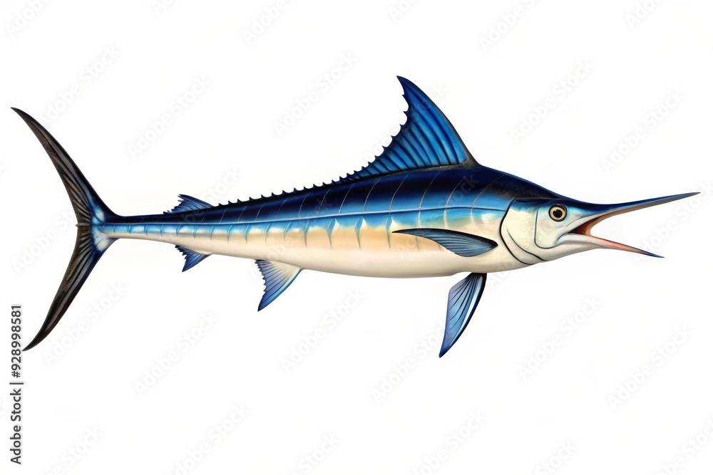 Blue Marlin Fish Stock Photo: Majestic Ocean Predator - A powerful blue ...