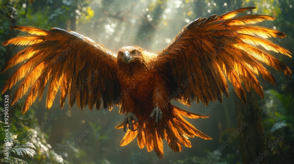 Krauncha a giant bird from Himmapan forest with large wings and sharp ...