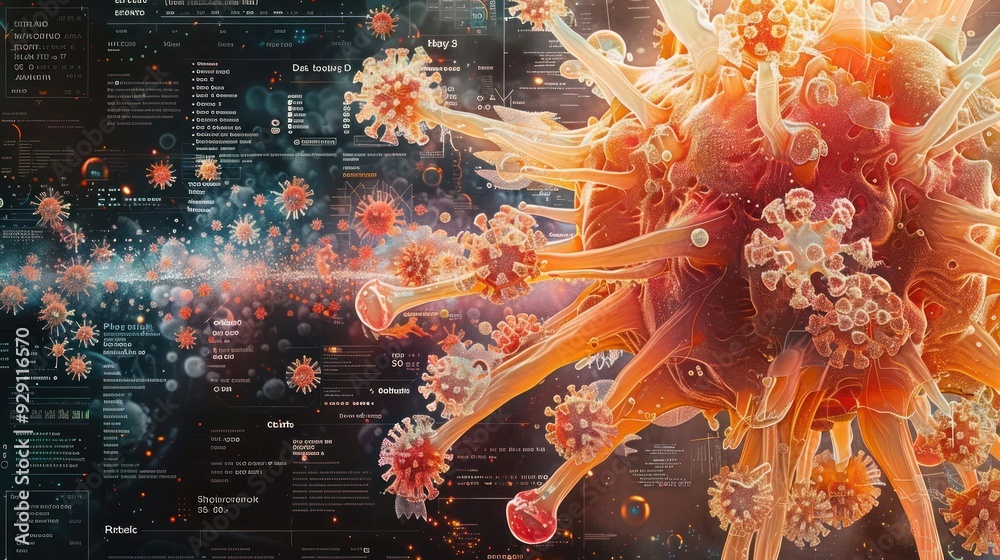 Mpox Public Health Alert, Detailed Virus Structure with Warning Signs ...