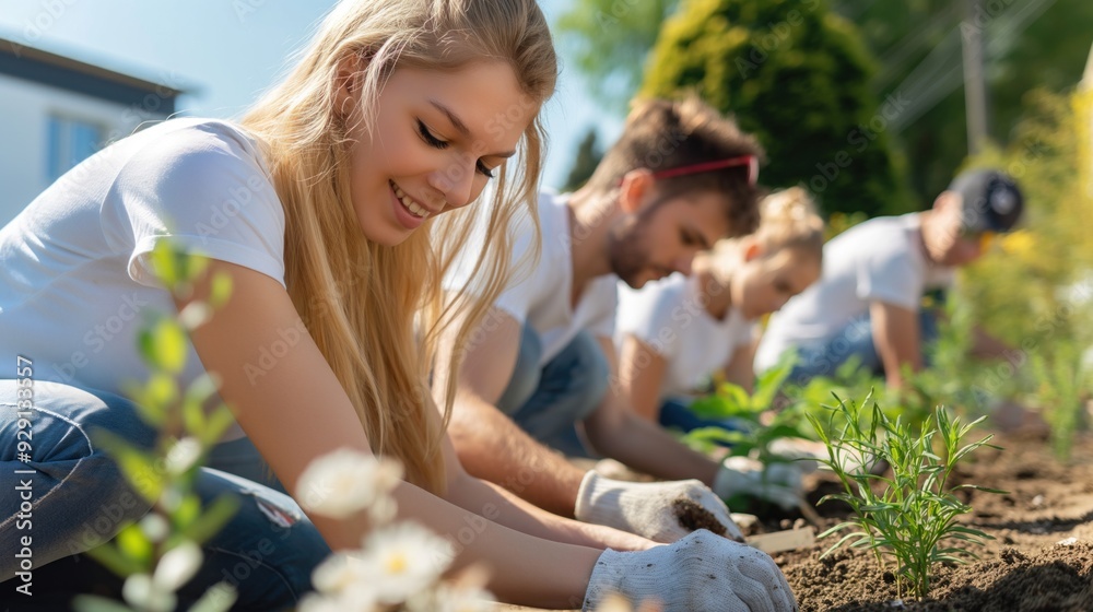 People of different faiths working together on community service ...
