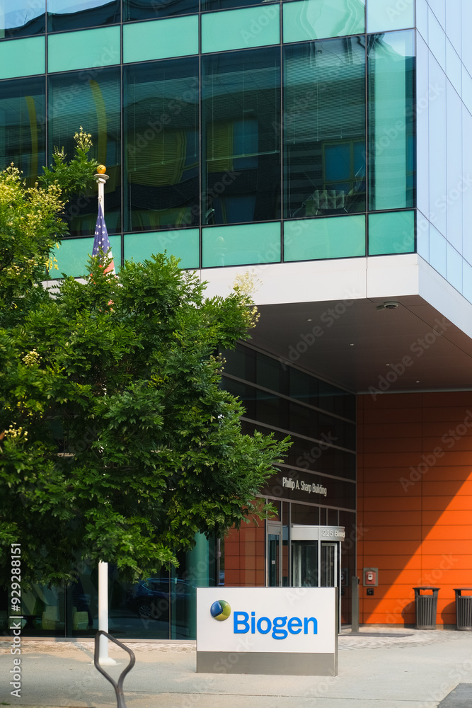 Cambridge, USA - 16 August 2024. View of leading global biotechnology ...