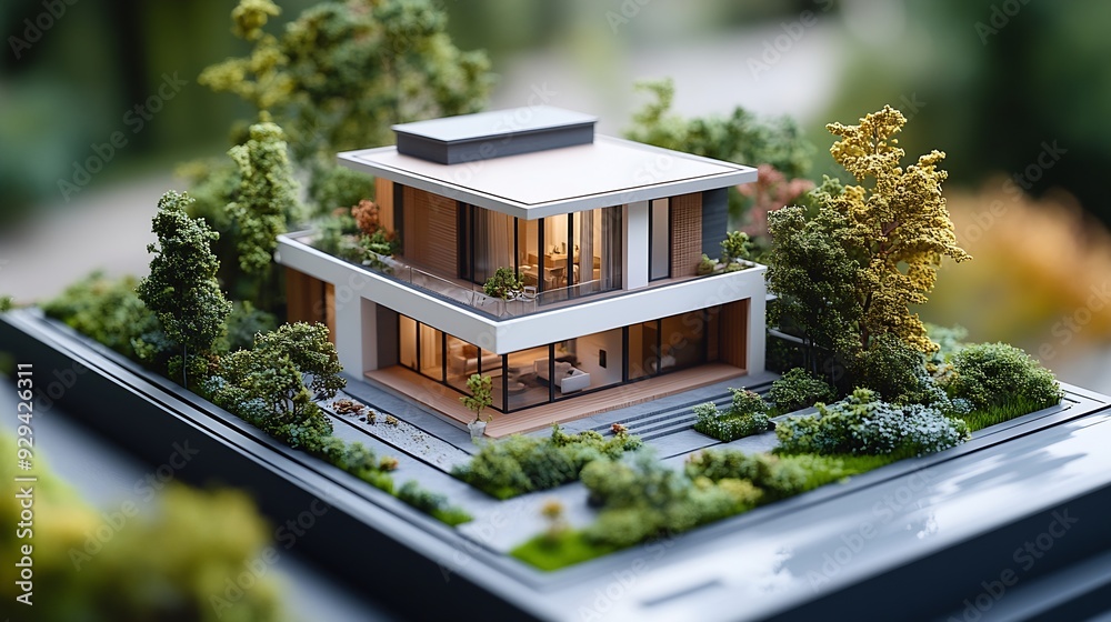 Volumetric project of house Layout of a house with an open roof ...