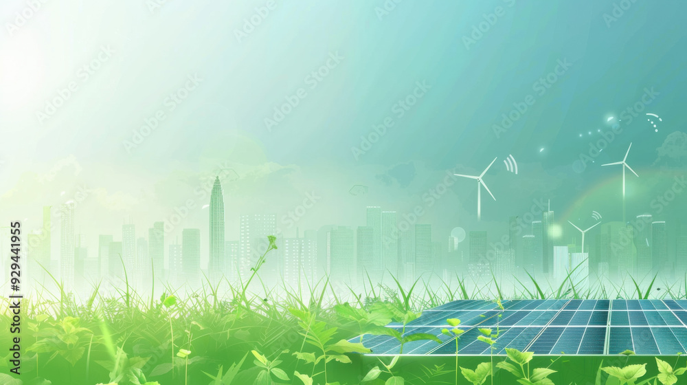 feature a clean and fresh look with blue and green as the main theme ...