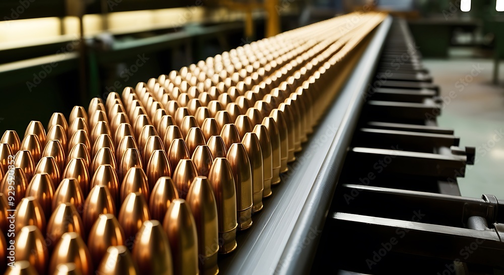 Bullet shells of different sizes for military ammunition production and ...