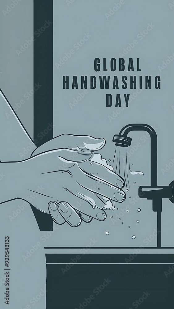 Global Handwashing Day, awareness poster with. Global Handwashing Day ...