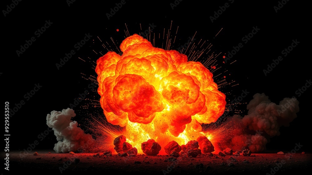 Fire in the fireplace, explosion wallpaper, fire explosion wallpaper ...