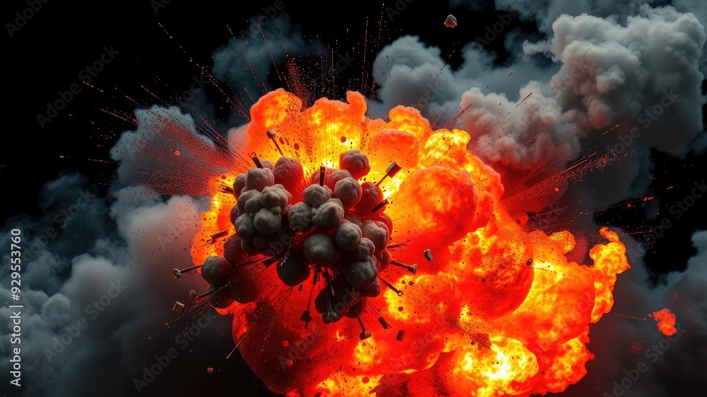 Fire in the fireplace, explosion wallpaper, fire explosion wallpaper ...