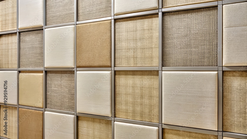 Abstract background of a cubicle wall with a mix of smooth and rough ...