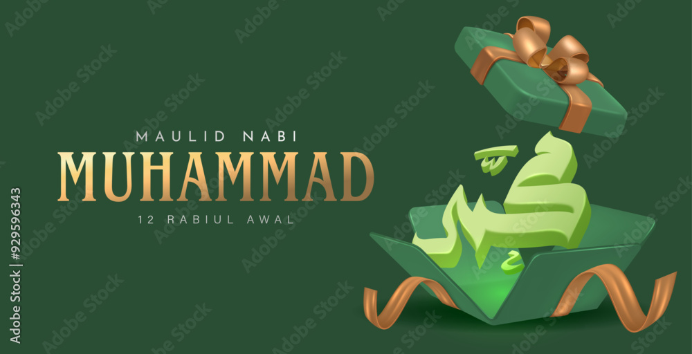 Translation : Happy Birthday of Prophet Muhammad. Milad un Nabi Mubarak ...
